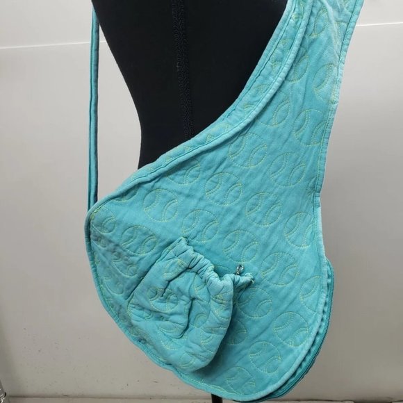 Bucklehead Betties | Bags | Bucklehead Betties Aqua Blue Tennis Racket ...